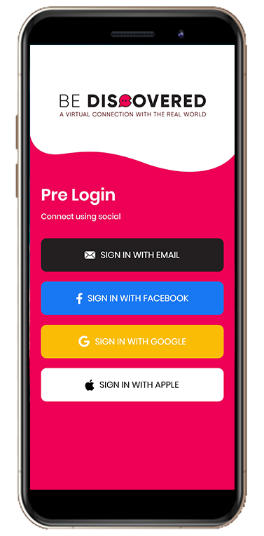 Be Discovered – App Landing Page